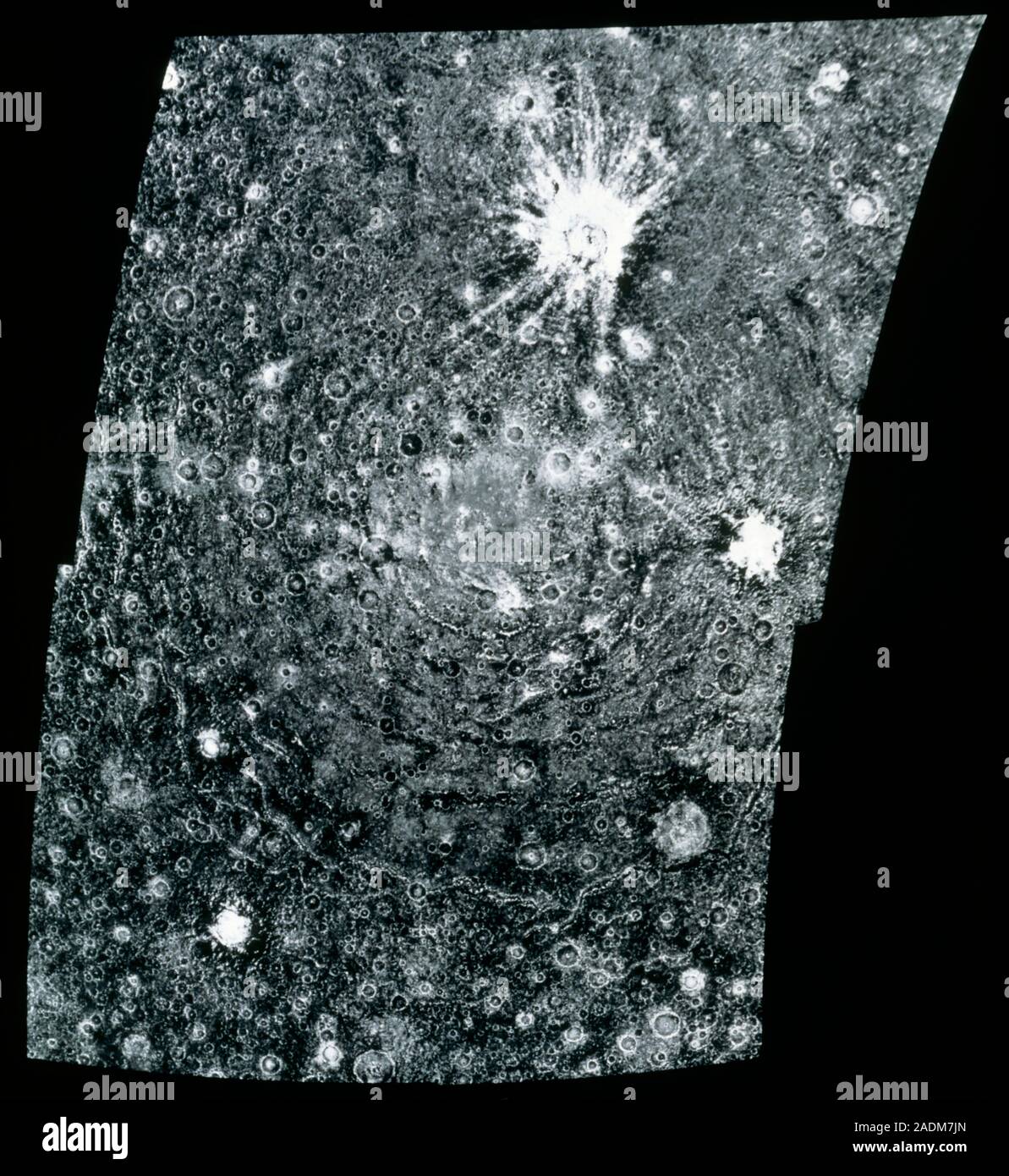 Callisto's surface. Galileo spacecraft image of the surface of Callisto ...