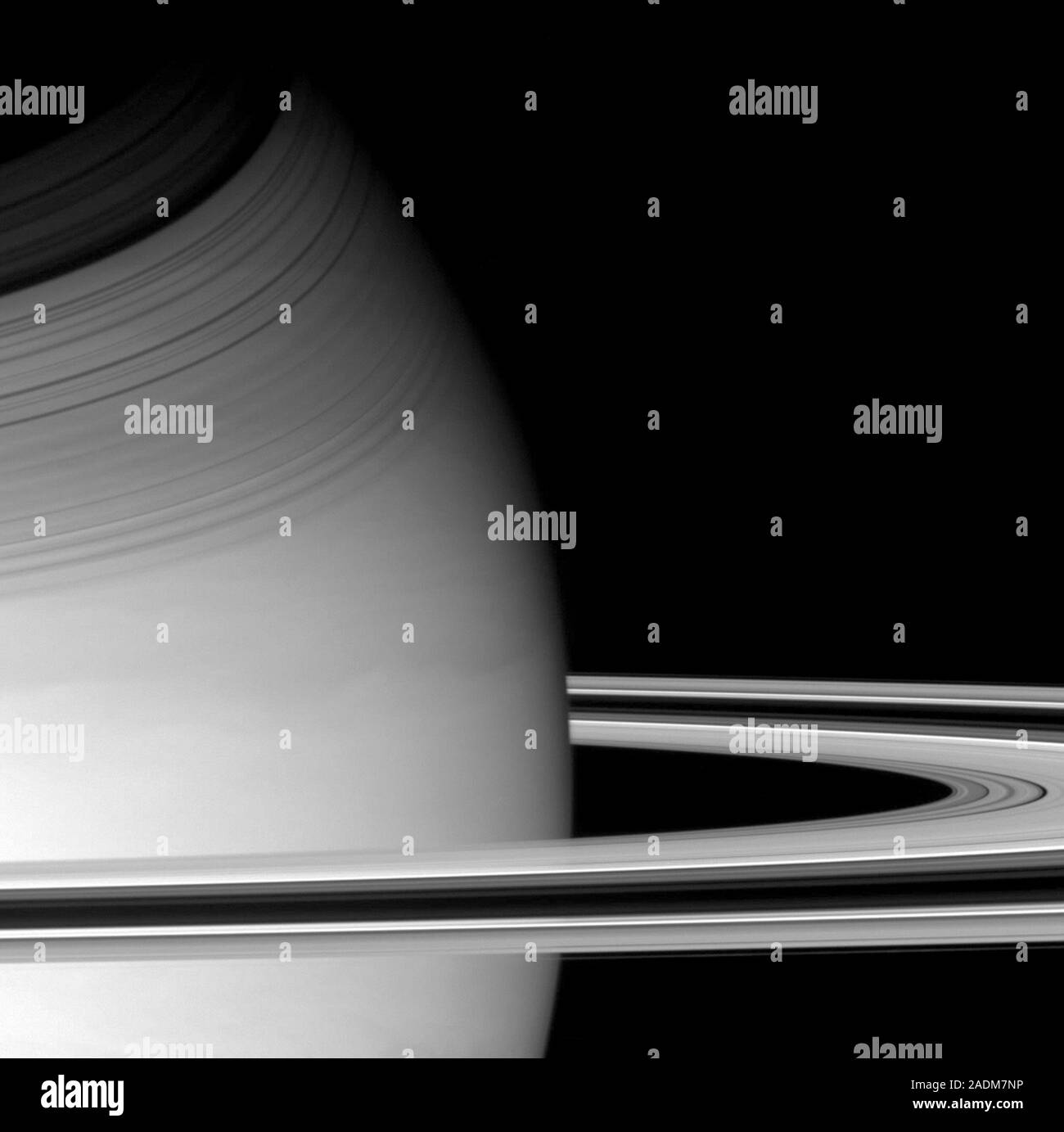 Saturn from the Cassini spacecraft. This image was taken on 14th ...