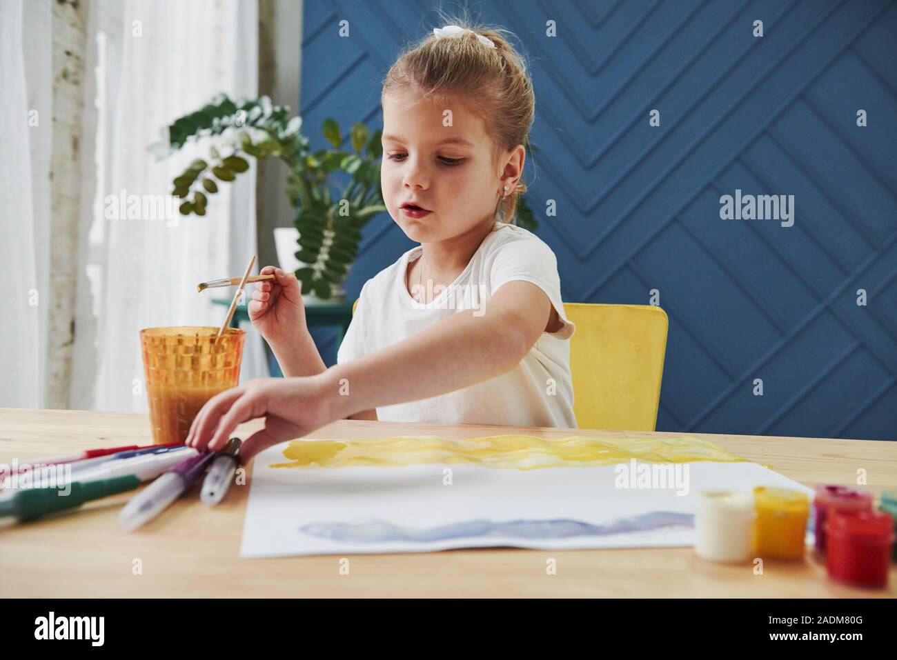 Taking glass drawing hi-res stock photography and images - Alamy