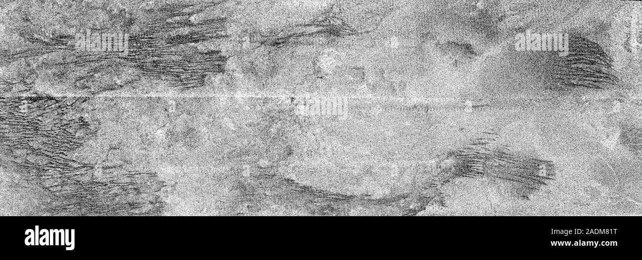 Titan's surface. Cassini spacecraft aperture radar image of the surface ...