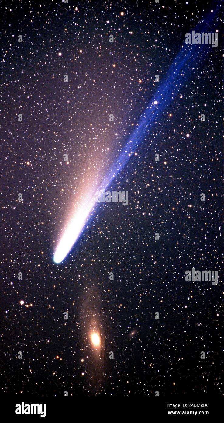 Comet Ikeya-Zhang, optical image. This bright comet was visible in the ...