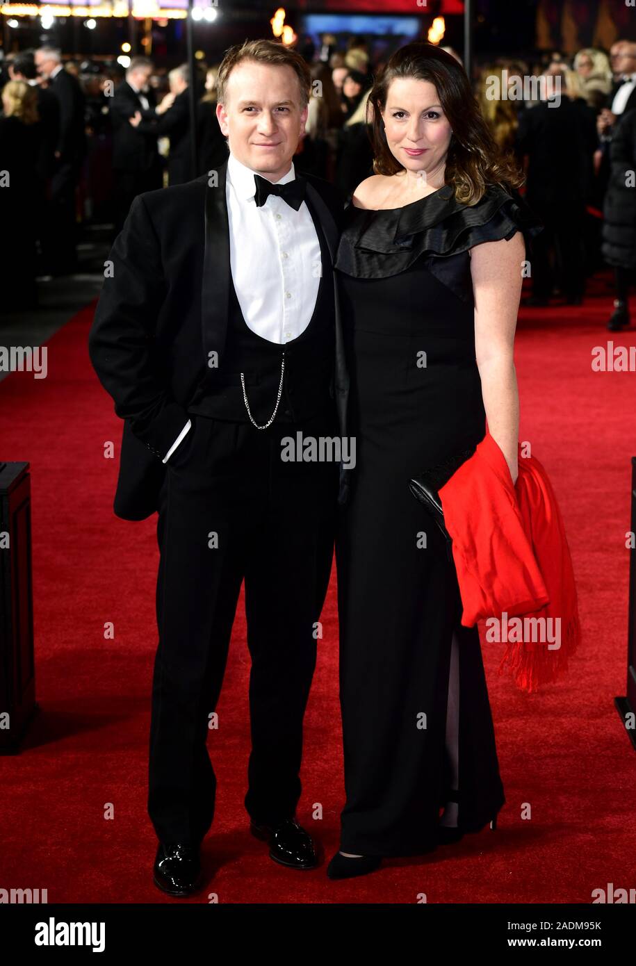 Jamie Parker (left) and Deborah Crowe attending the 1917 World Premiere ...