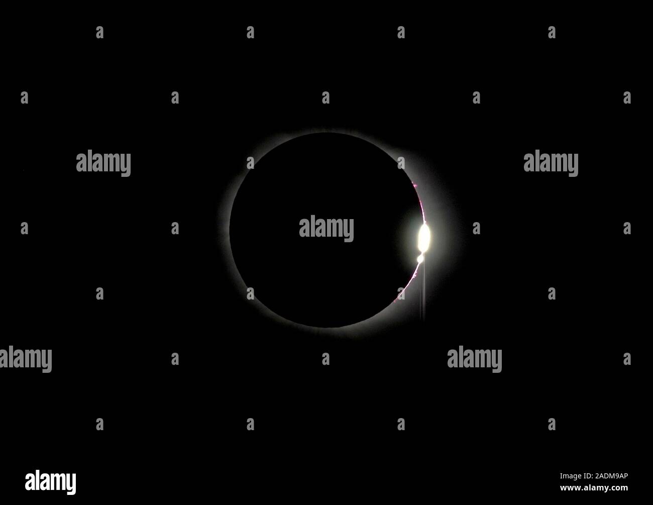 Total solar eclipse. Diamond ring effect during a total solar eclipse ...