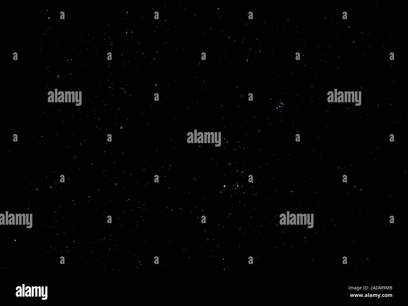 The constellation of Taurus. The brightest star in the picture (below ...