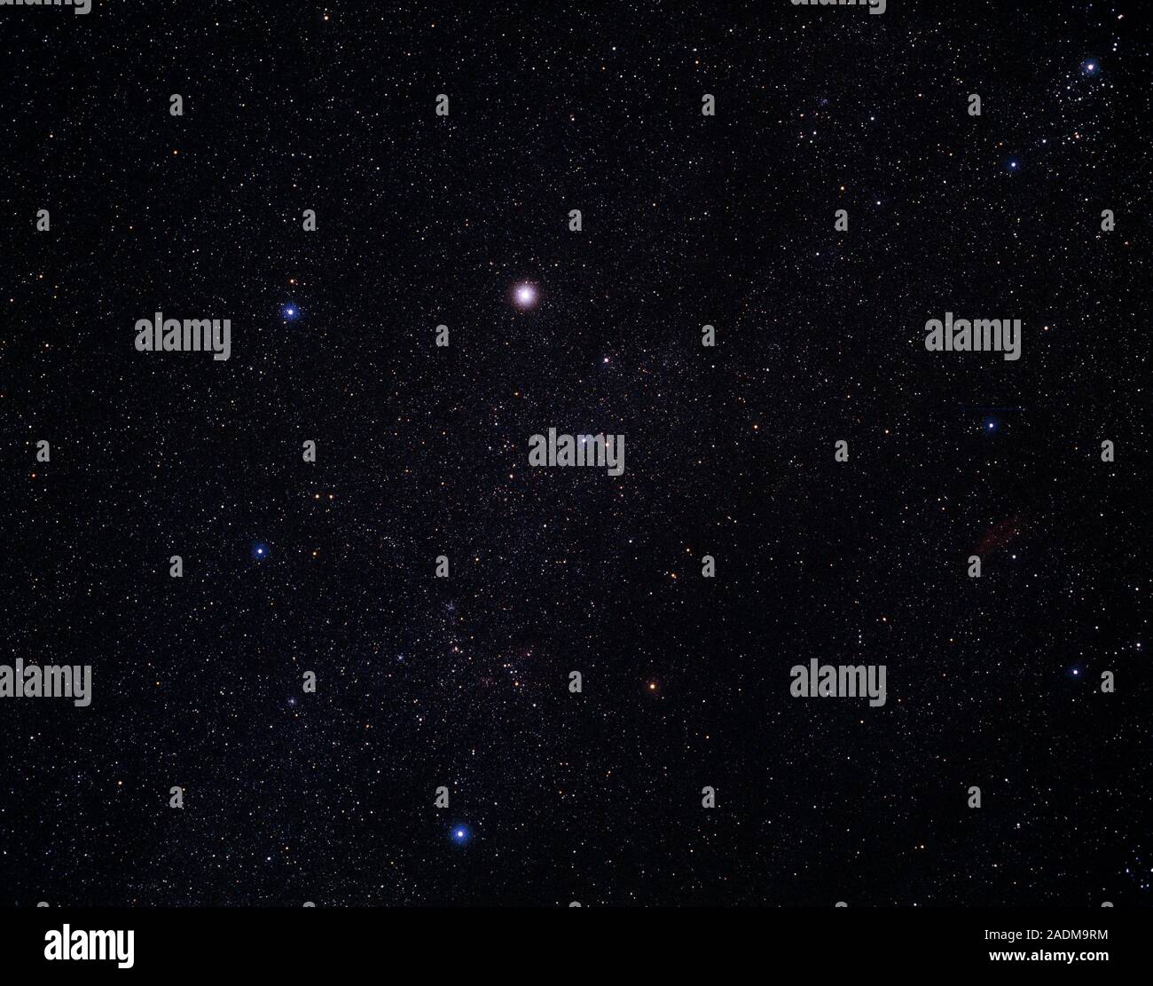 The constellation of Auriga the Charioteer. Auriga is a large and ...