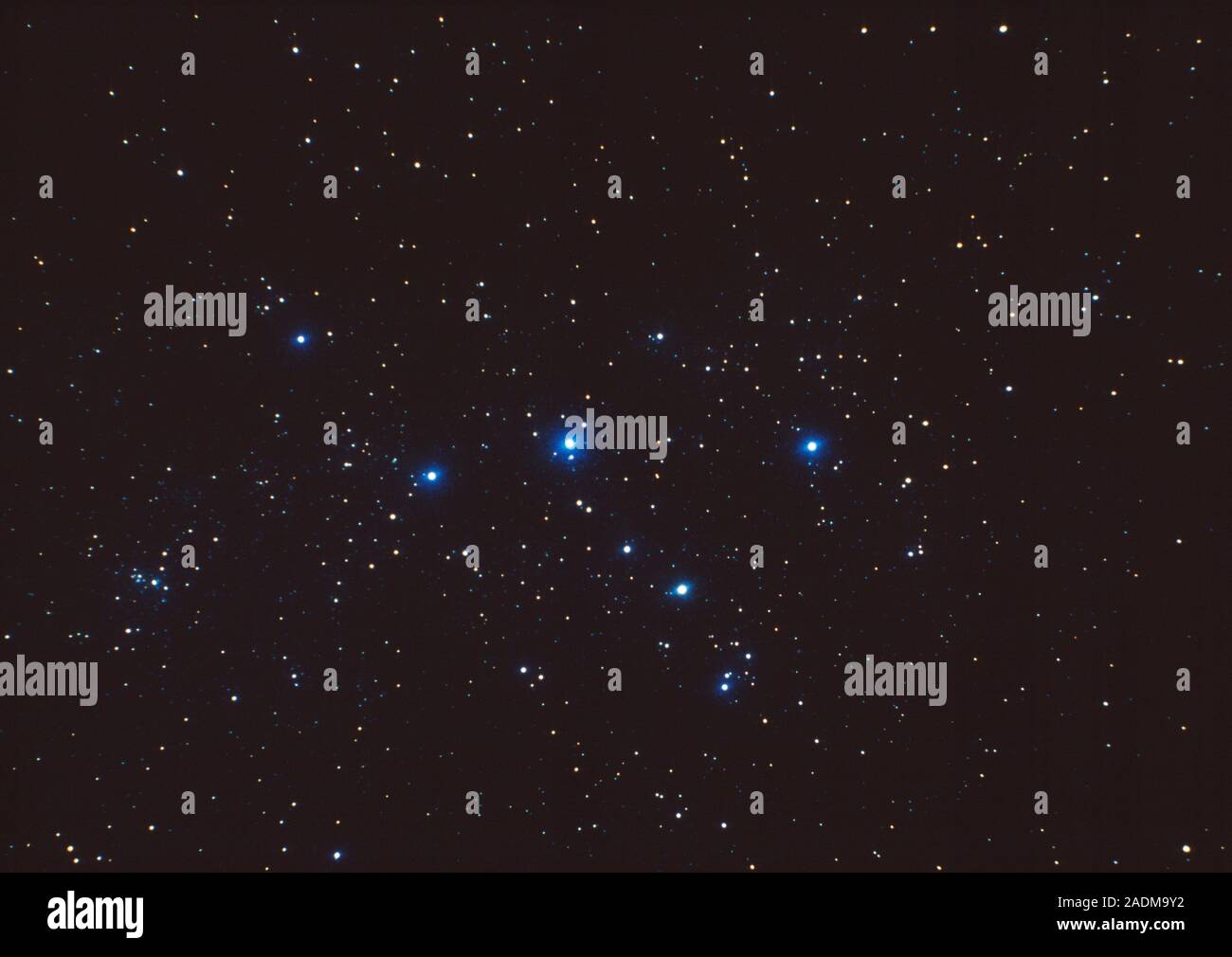 Cassiopeia. Optical image of the northern constellation Cassiopeia, the ...