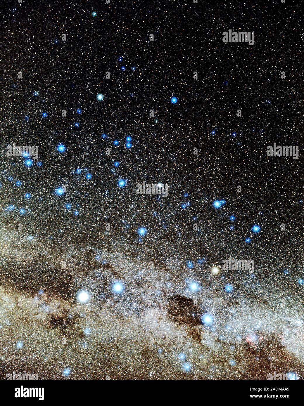 Centaurus and Crux constellations. These are bright constellations in ...