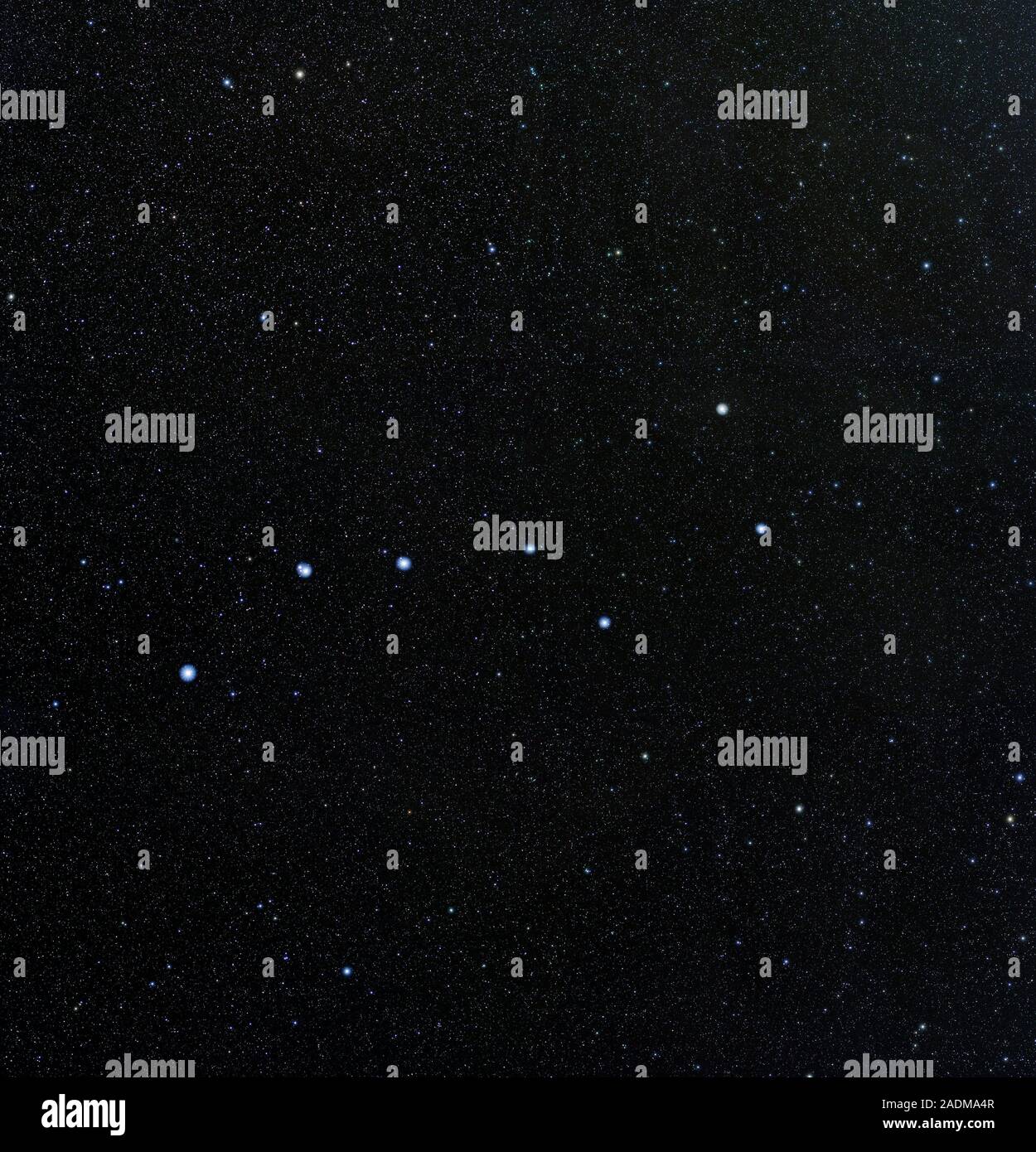 The Plough, optical image. This asterism (group of stars) known as The ...