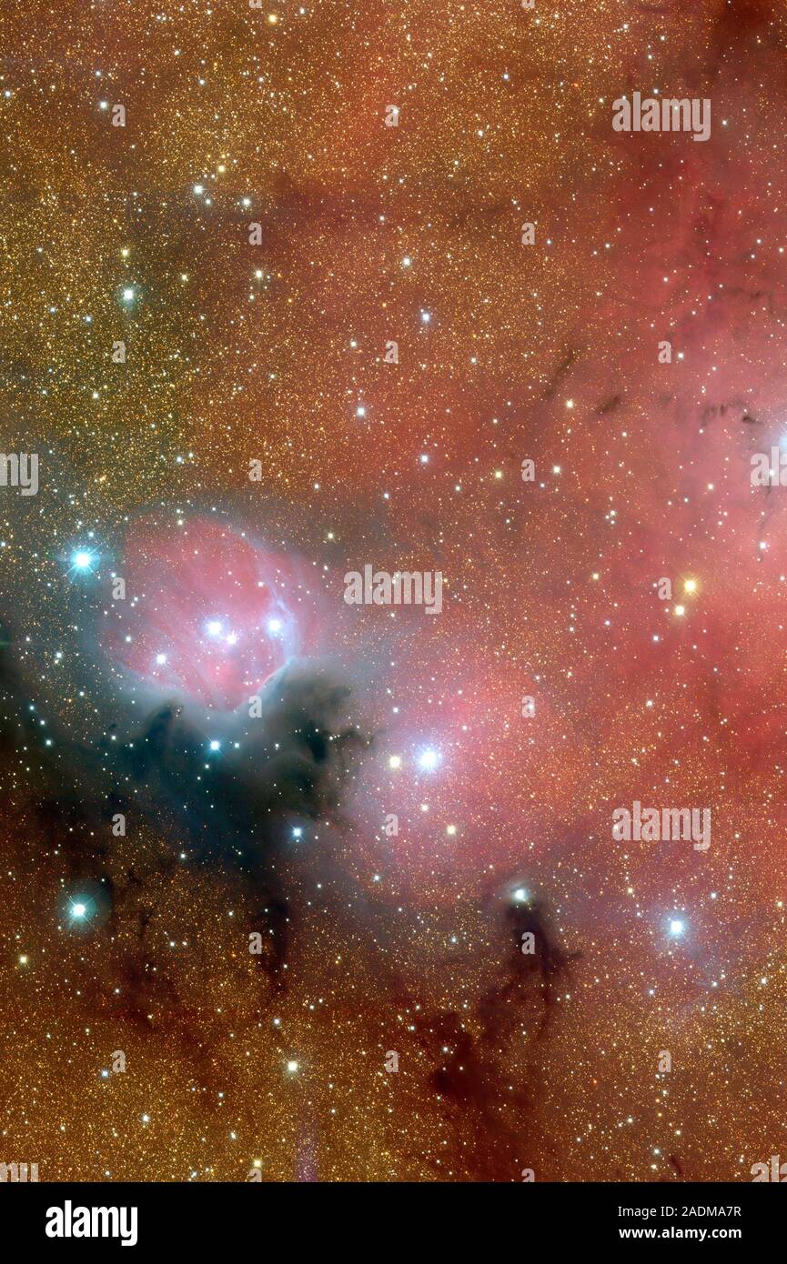 Gas and dust nebulae. Optical image of the emission nebulae IC 4678 ...