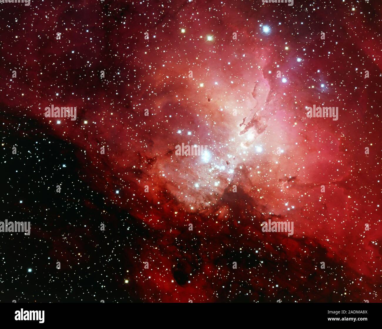 Eagle Nebula. Optical image of the Eagle Nebula (IC 4703), which ...