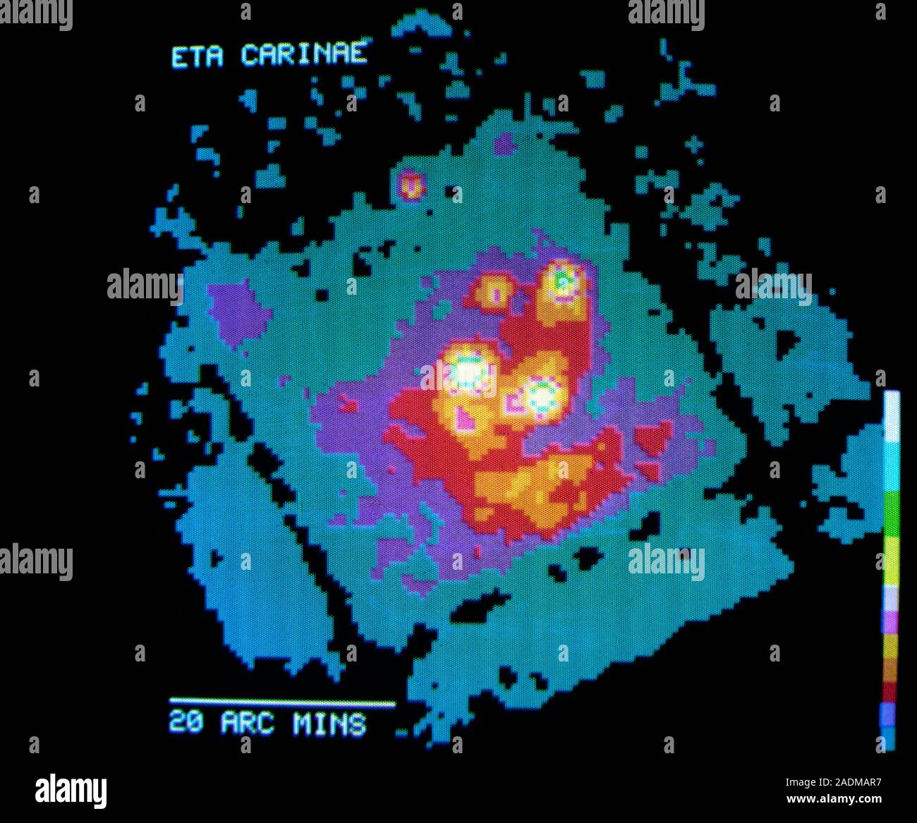 X-ray picture of the Carina Nebula, recorded by the Einstein ...