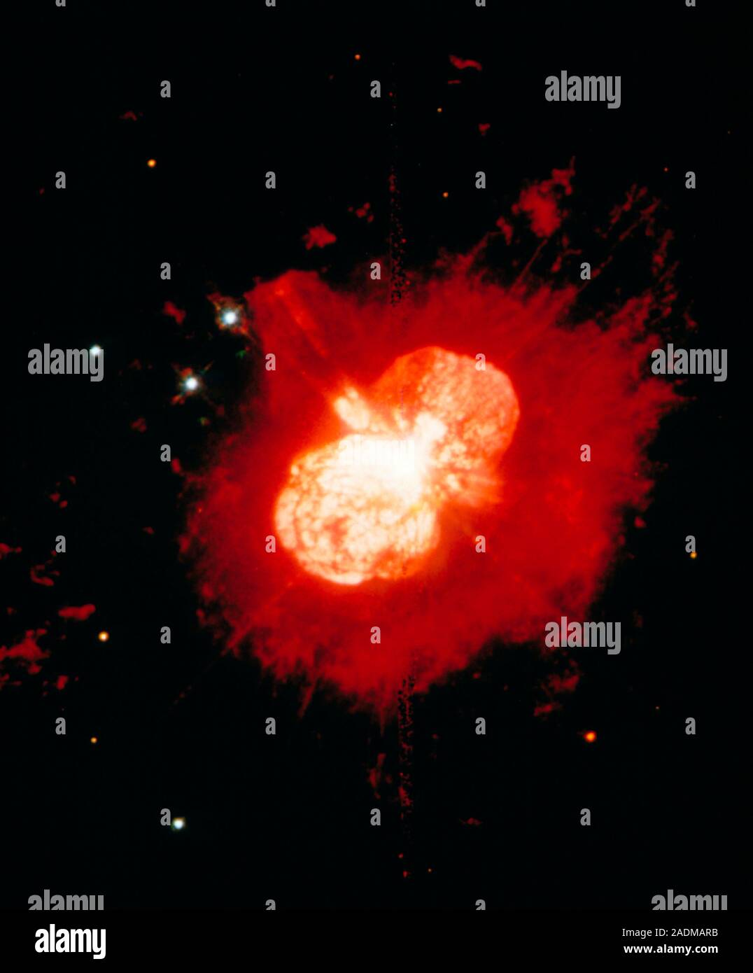 Optical image of the Eta Carinae nebula as seen by the Hubble Space Telescope (HST) after the ...