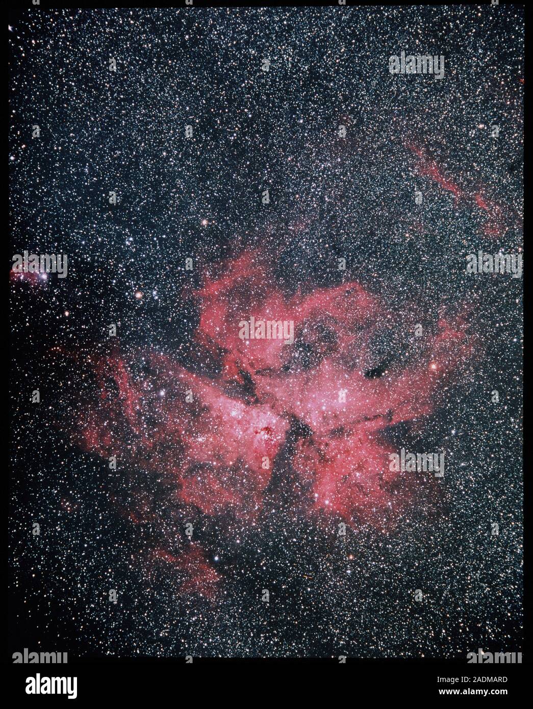 Eta Carinae Nebula. Optical image of the Eta Carinae Nebula (NGC 3372 ...