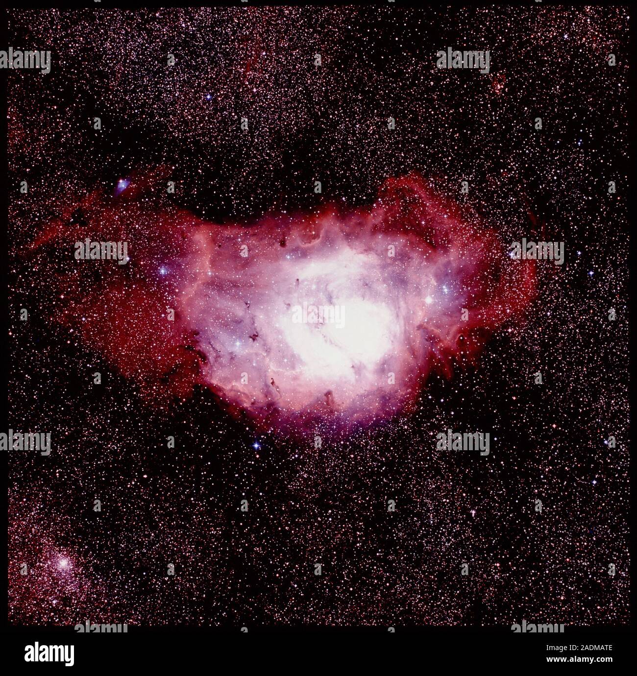 Lagoon nebula. True-colour optical image of the Lagoon nebula (M8, NGC ...