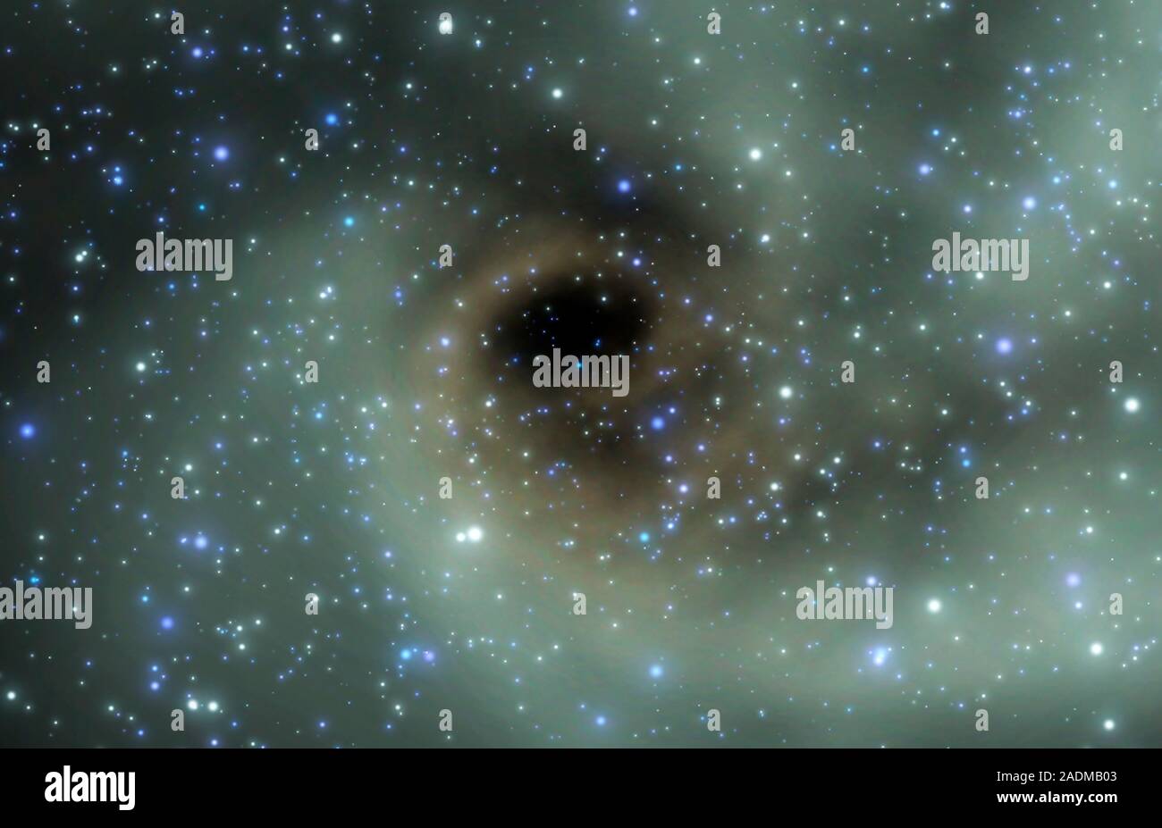 Star formation. Image 1 of 2. Artwork of a cloud of gas and dust ...