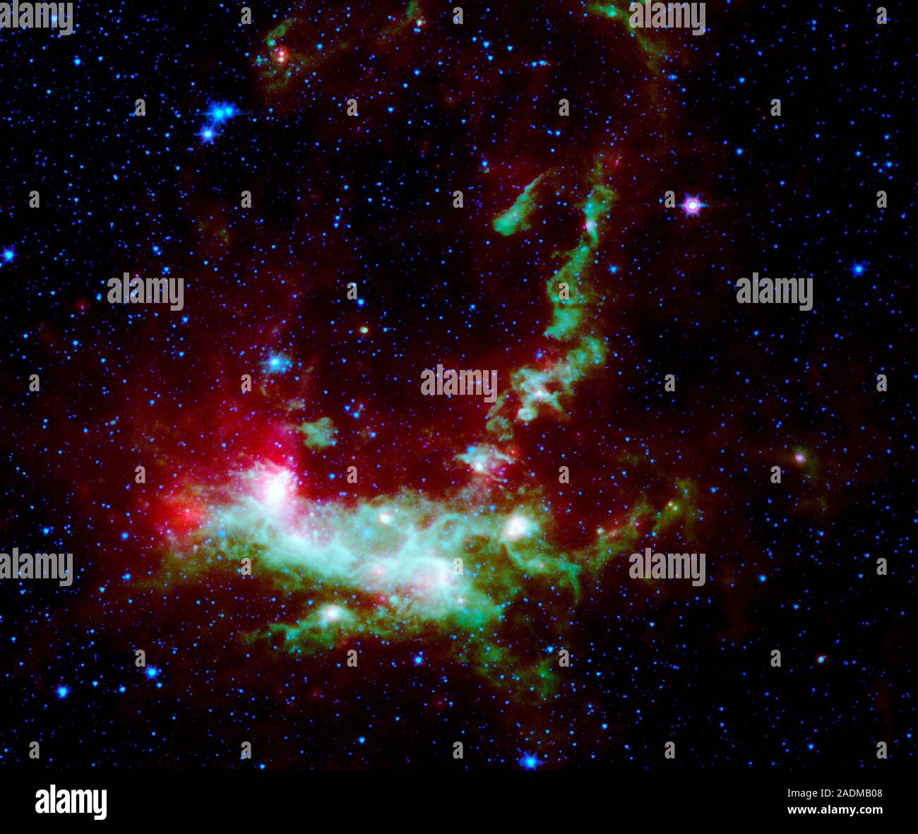 Starbirth region H206, infrared Spitzer Space Telescope (SST) image ...