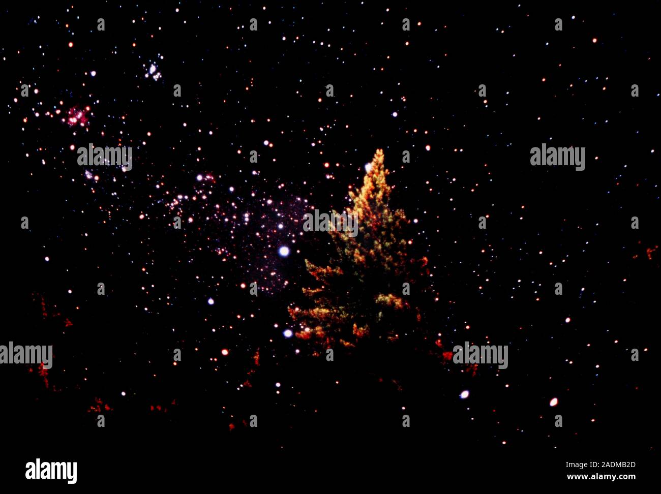 The constellations of Carina (top left, with pink glow of Carina Nebula ...