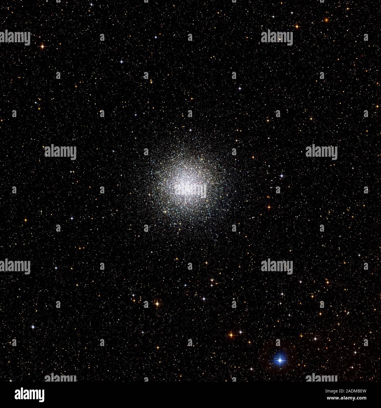 Globular star cluster M55 (NGC 6809), optical image. A globular cluster ...