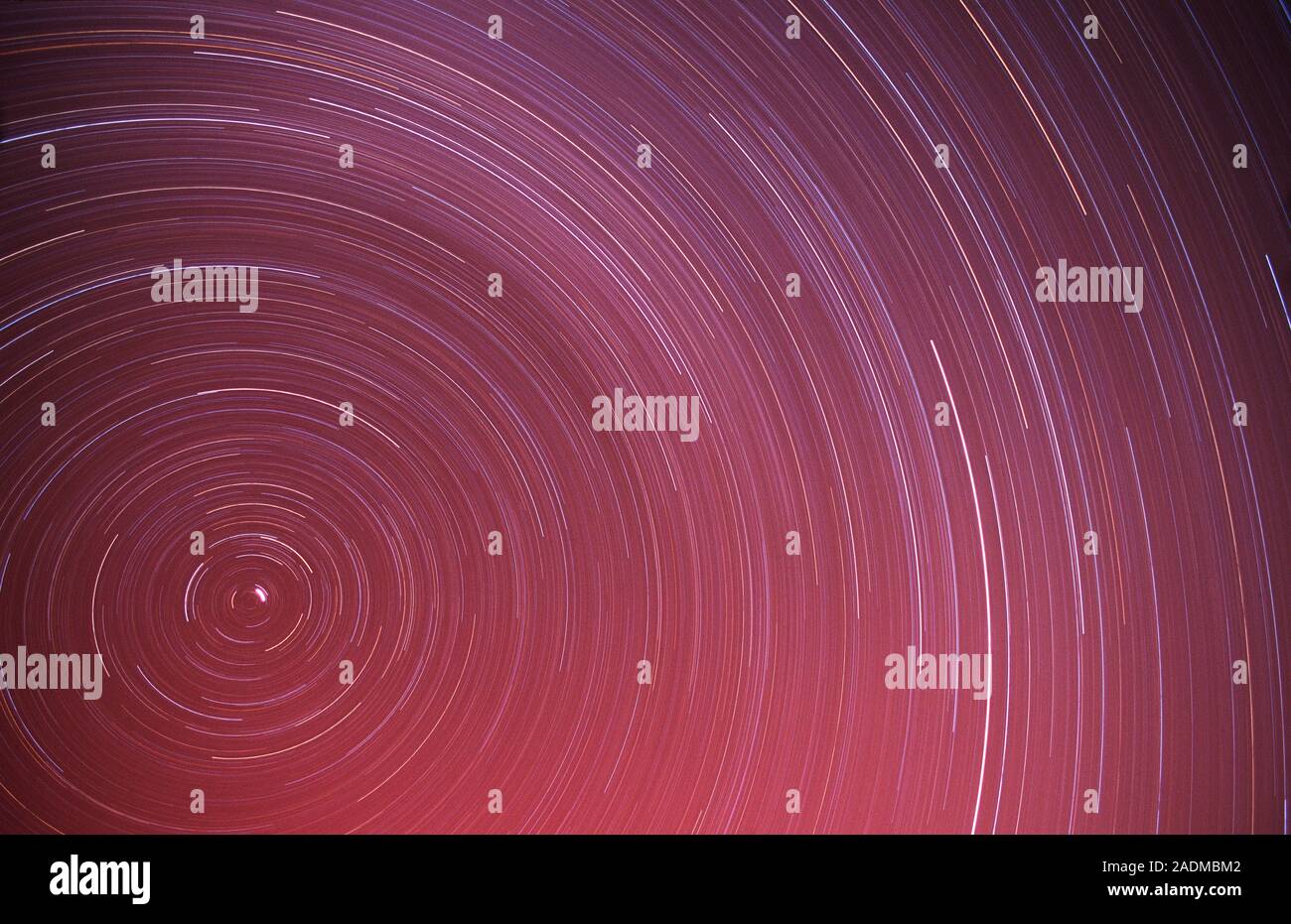 Star trails. These streaks of light are formed on long-exposure ...