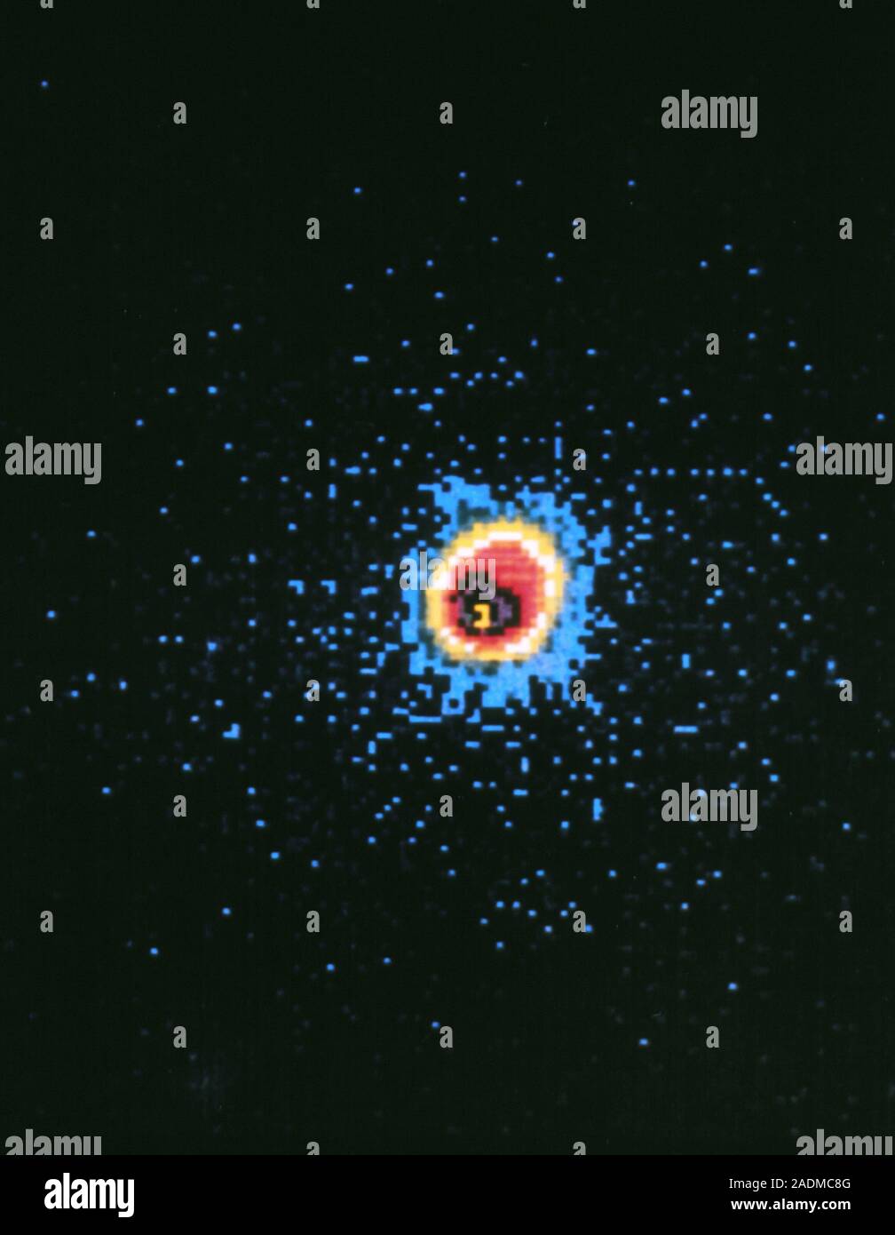 Colour-enhanced X-ray image of Cygnus X-2 taken by the German ROSAT ...