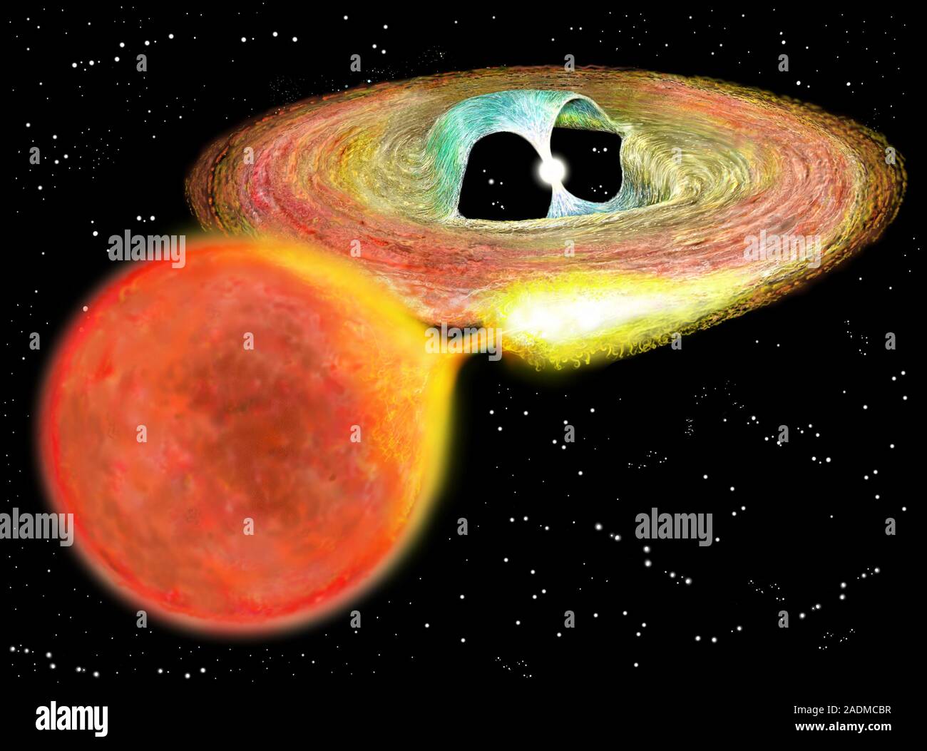 This image may not be used in educational posters Variable stars. Artwork of a magnetic ...
