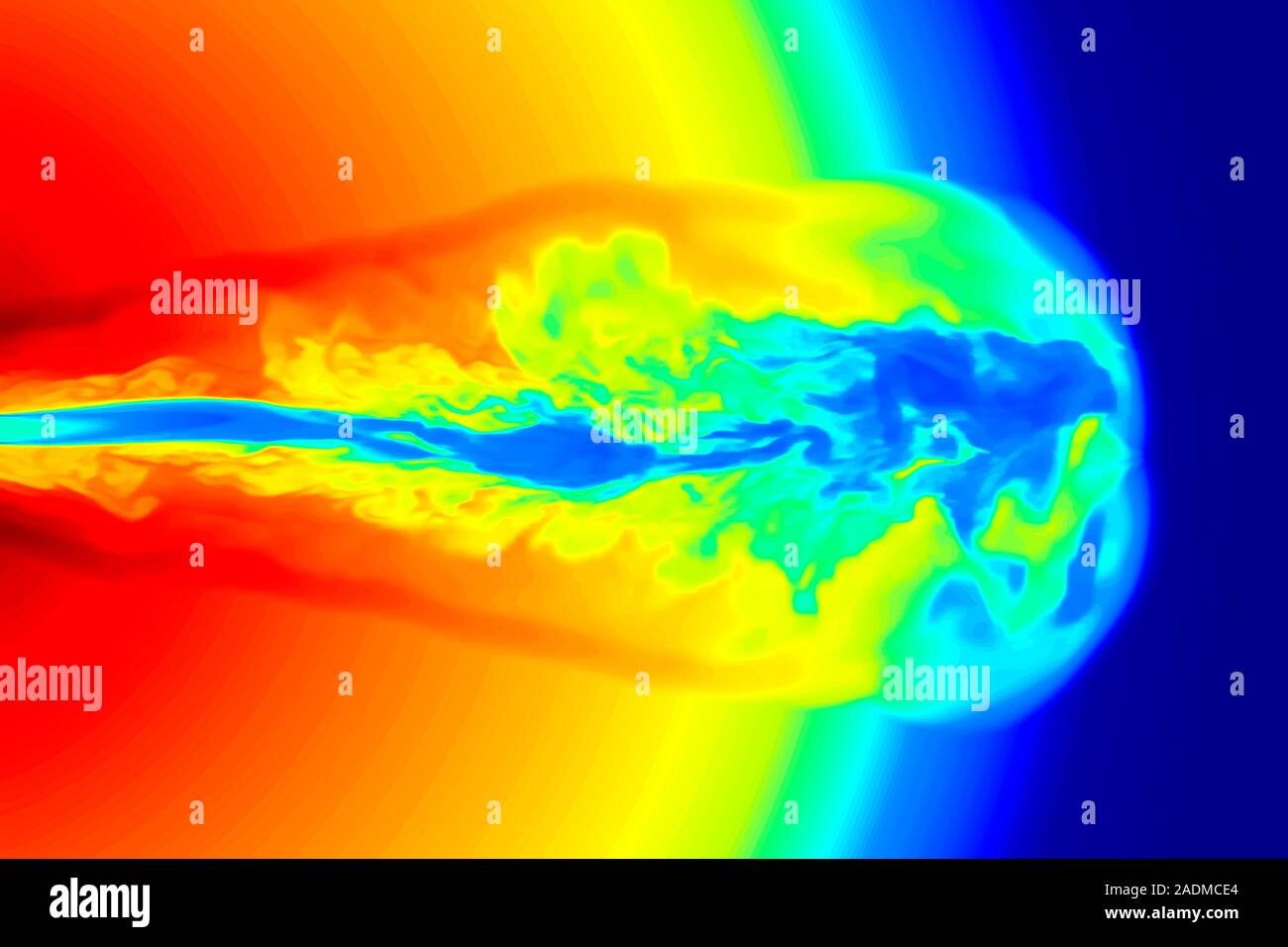Gamma ray burst formation. 3-D Supercomputer simulation of a ...