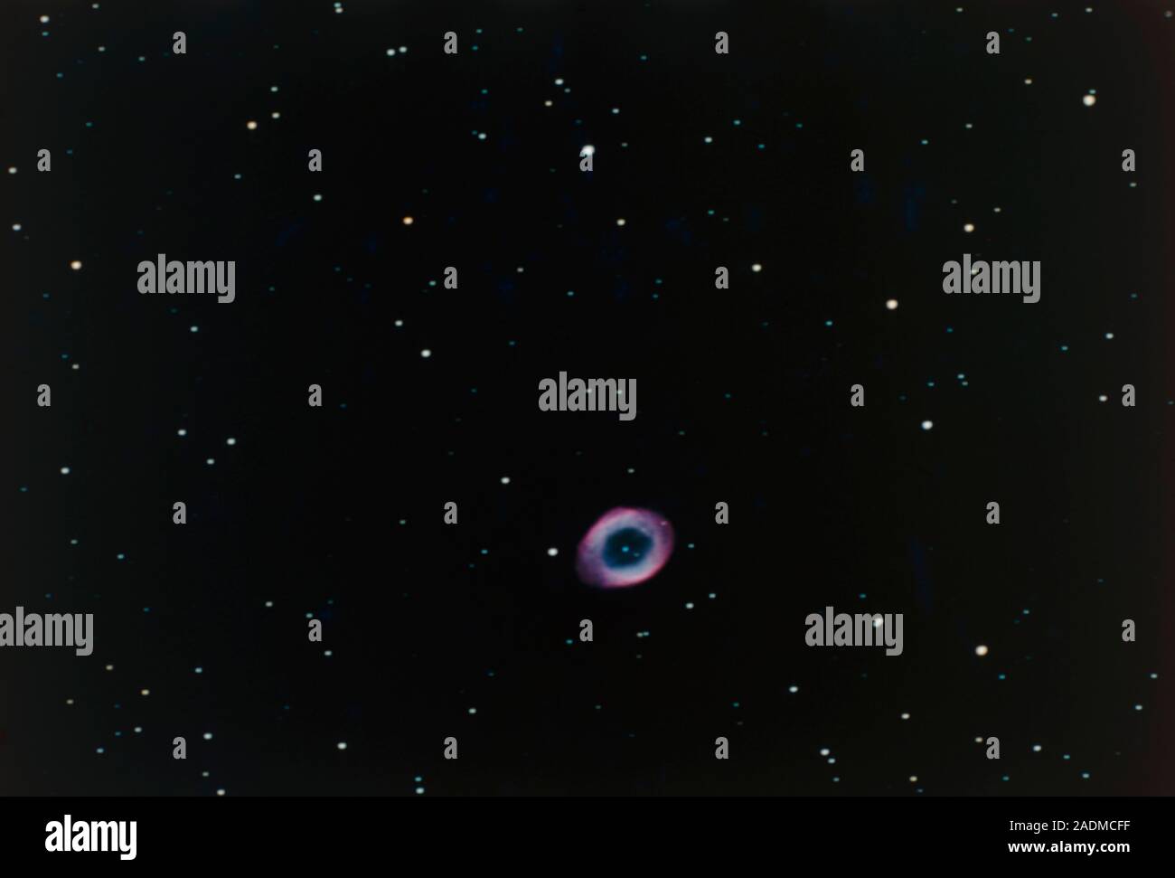 Optical photograph of the Ring Nebula also known as M57 & NGC 6720 ...