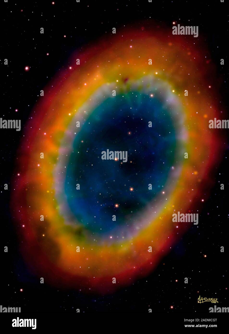 Planetary nebula. Illustration depicting a planetary nebula. Planetary ...