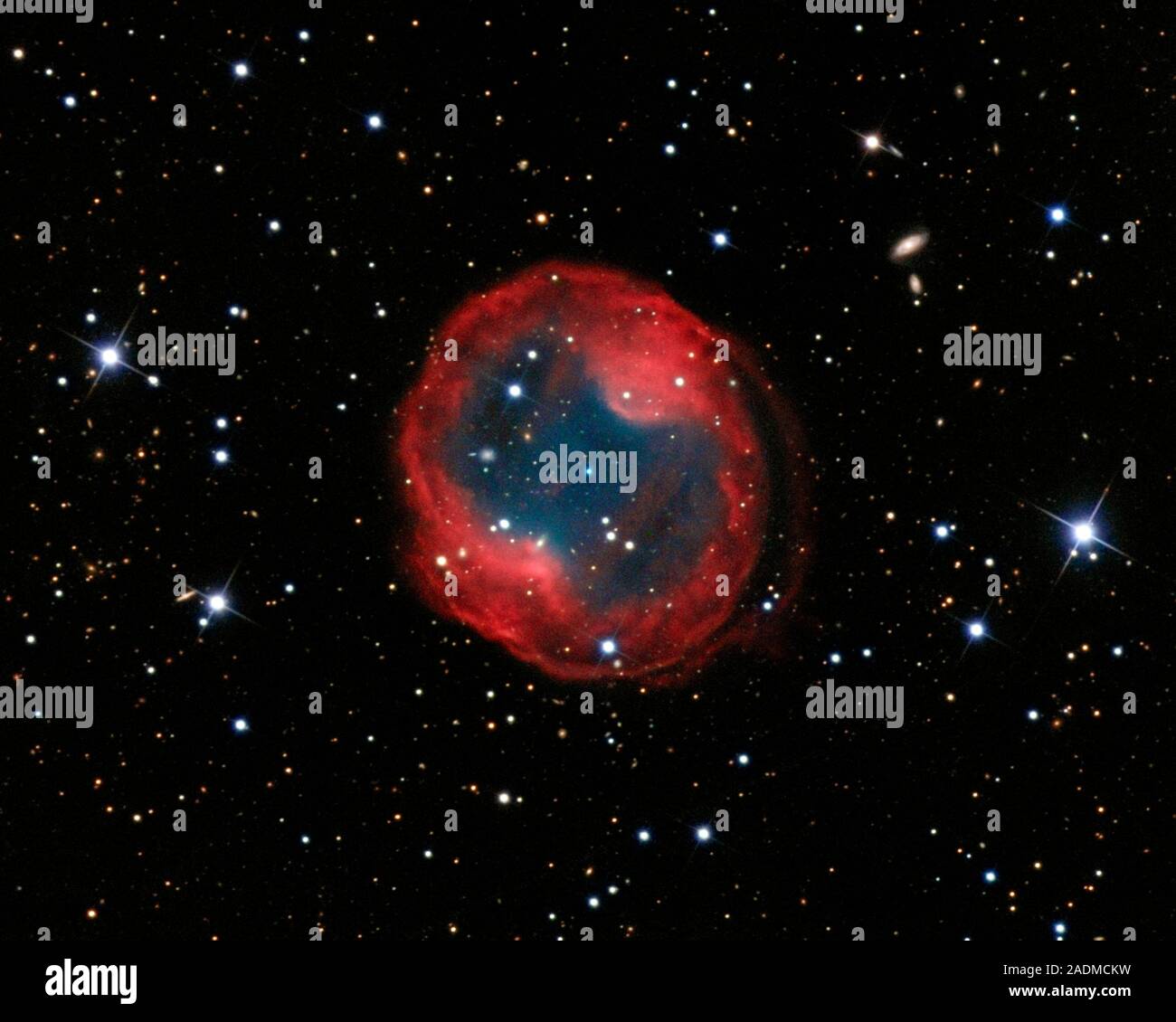 Planetary nebula PK164+31.1, optical image. A planetary nebula is a ...