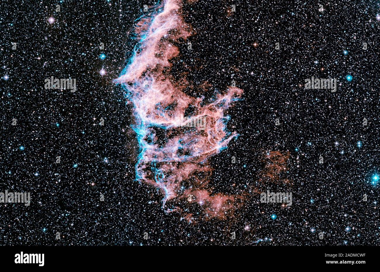 Veil nebula supernova remnant, NGC 6995. Optical image of the ...