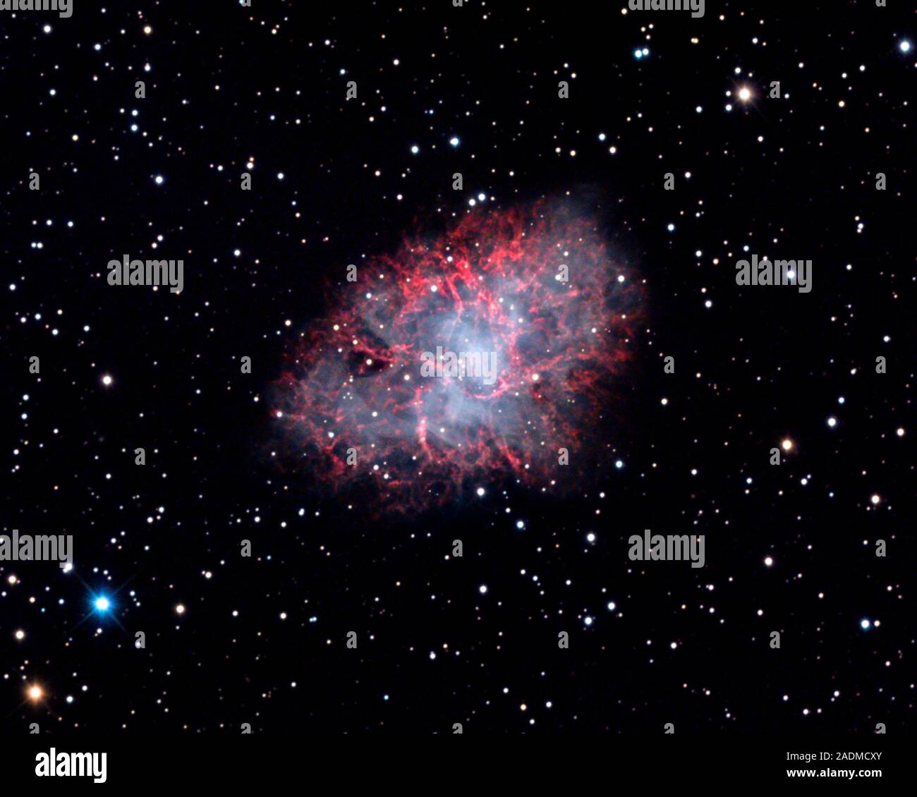 Crab nebula (M1), optical image. The Crab nebula is a supernova remnant ...