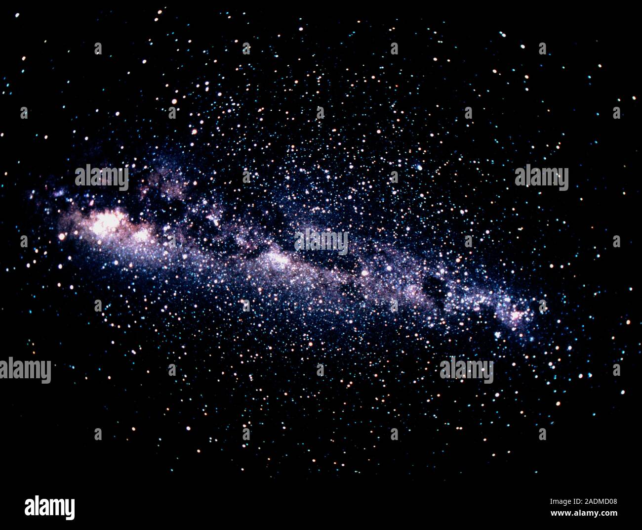 Fish-eye lens view of the southern Milky Way, from the constellation of ...