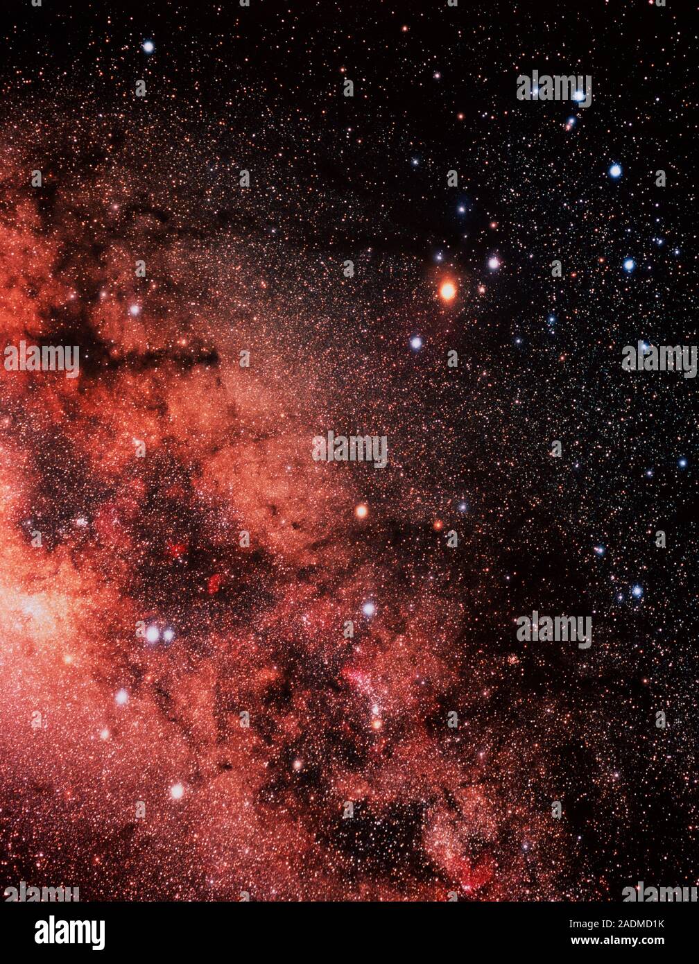 The Milky Way in the constellation of Scorpius. This area of the Milky ...