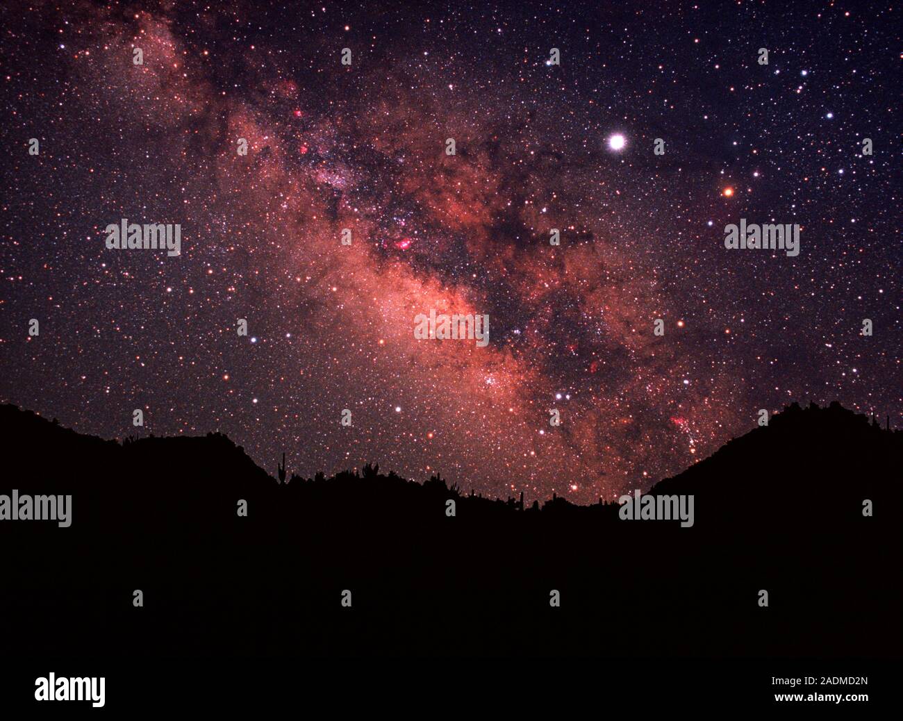 The Milky Way, seen in the constellations of Scorpius (right) and ...