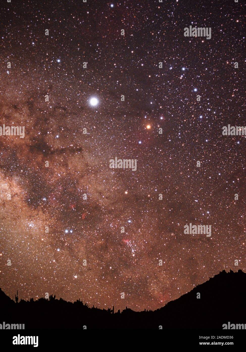 Milky Way & Scorpius. Milky Way with the Scorpius constellation. The ...