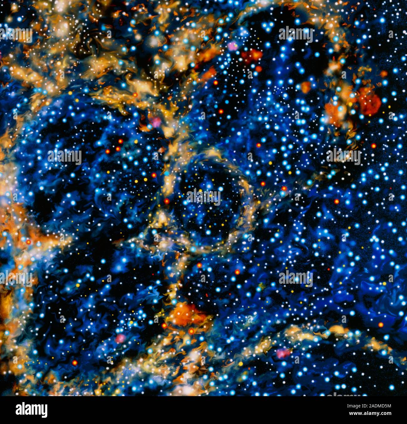 The Sun's neighbourhood. Map of a small portion of our Milky Way galaxy ...