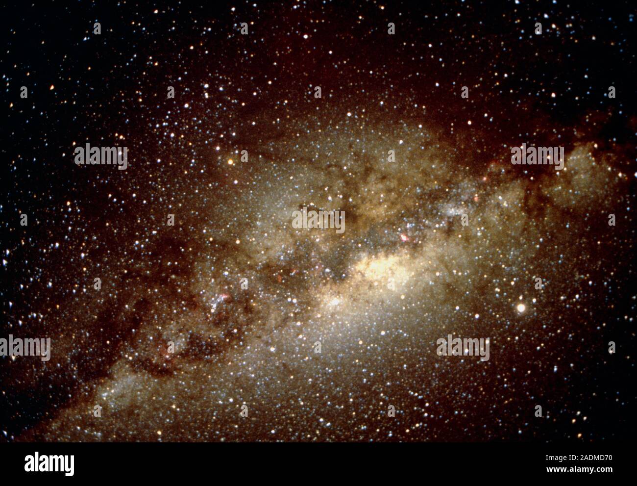 Central Milky Way. This picture shows the central part of our galaxy ...