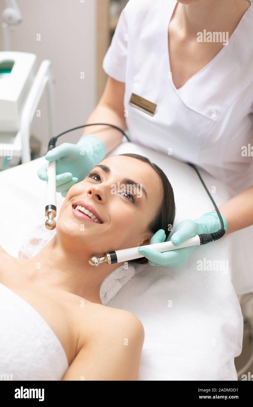 Microcurrent face therapy close hi-res stock photography and images - Alamy