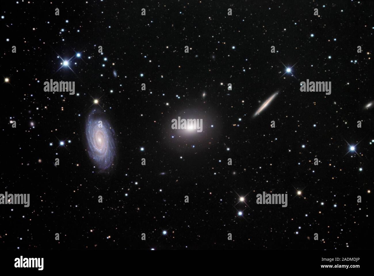 Galaxies (NGC 5985, left, NGC 5982, centre, and NGC 5981, right ...