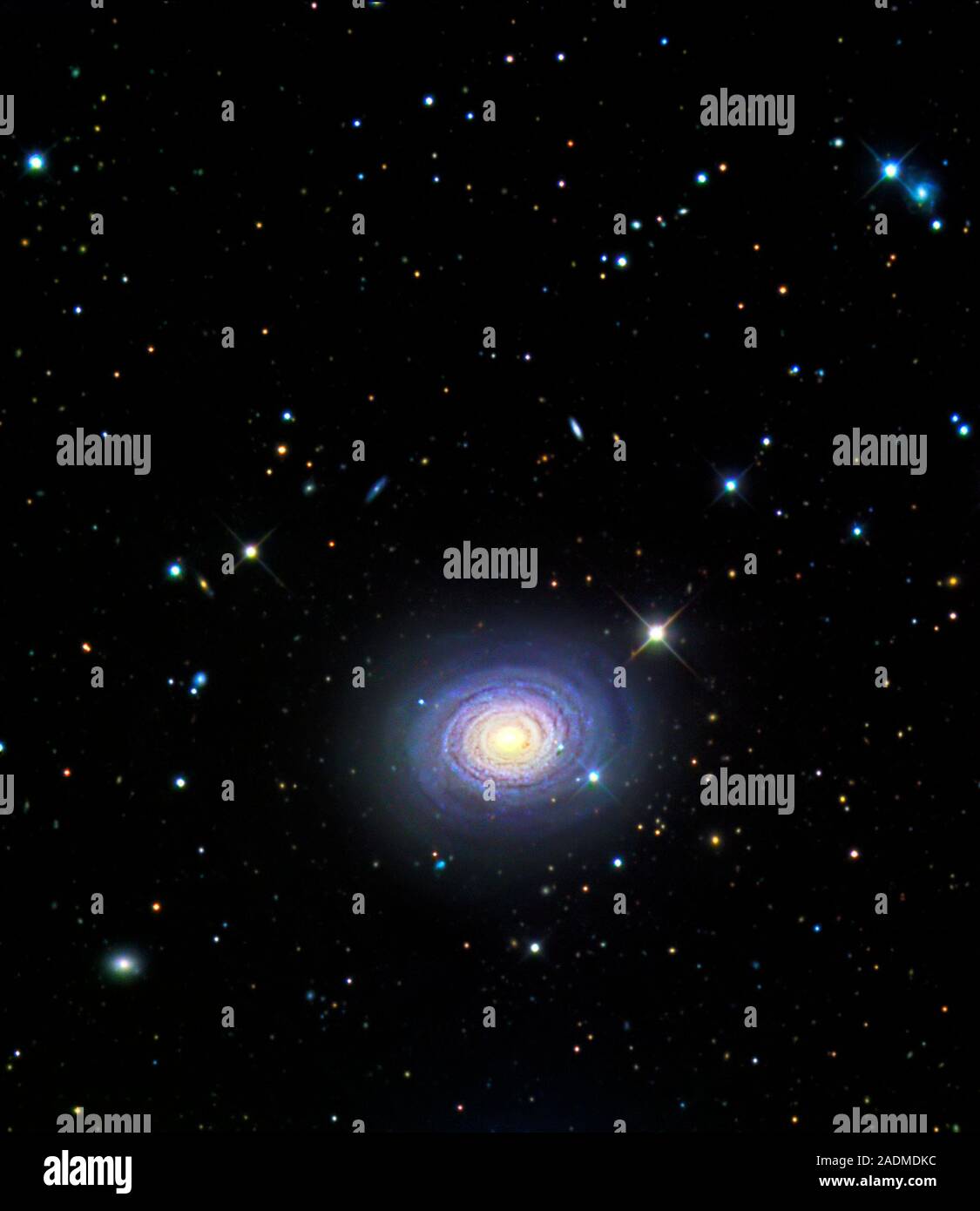 Spiral galaxy NGC 488. NGC 488 is a near perfect spiral galaxy that ...