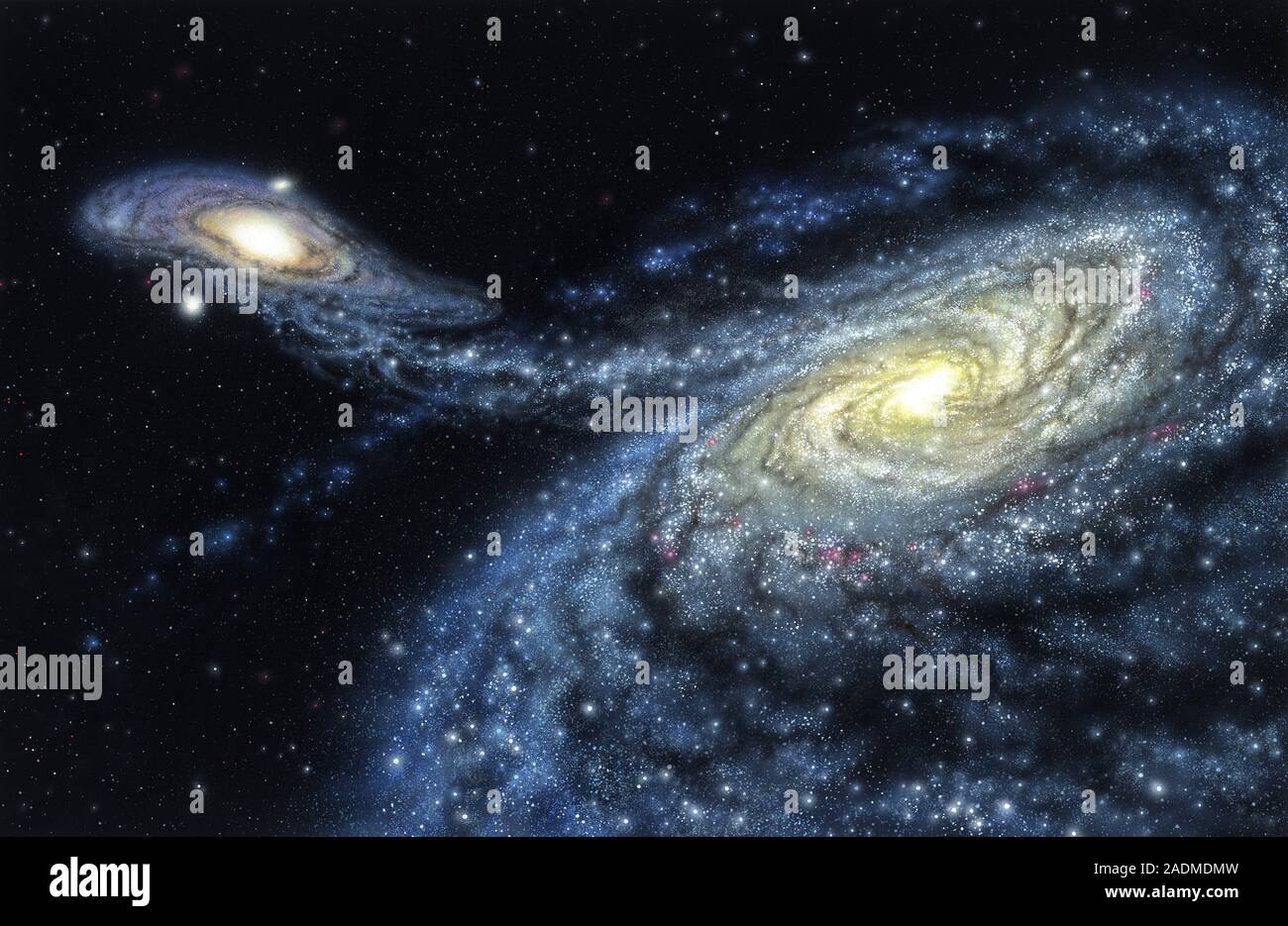 Milky Way Andromeda Galaxy Colliding New Tiny Dutch Supercomputer