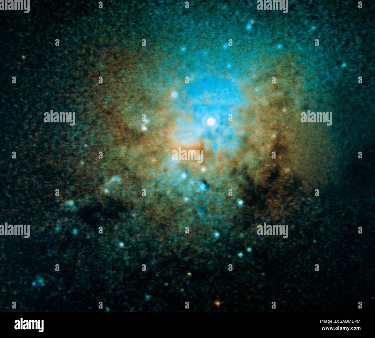 The core of the peculiar galaxy NGC 1275 as seen from the Wide Field ...