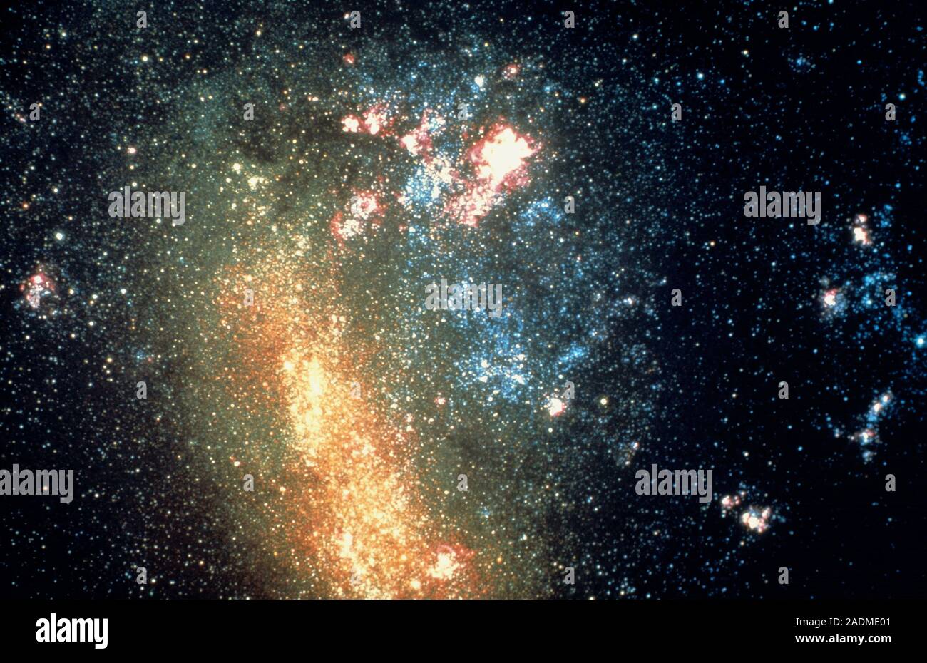 Large Magellanic Cloud. Optical image of part of the Large Magellanic Cloud (LMC), an irregular ...