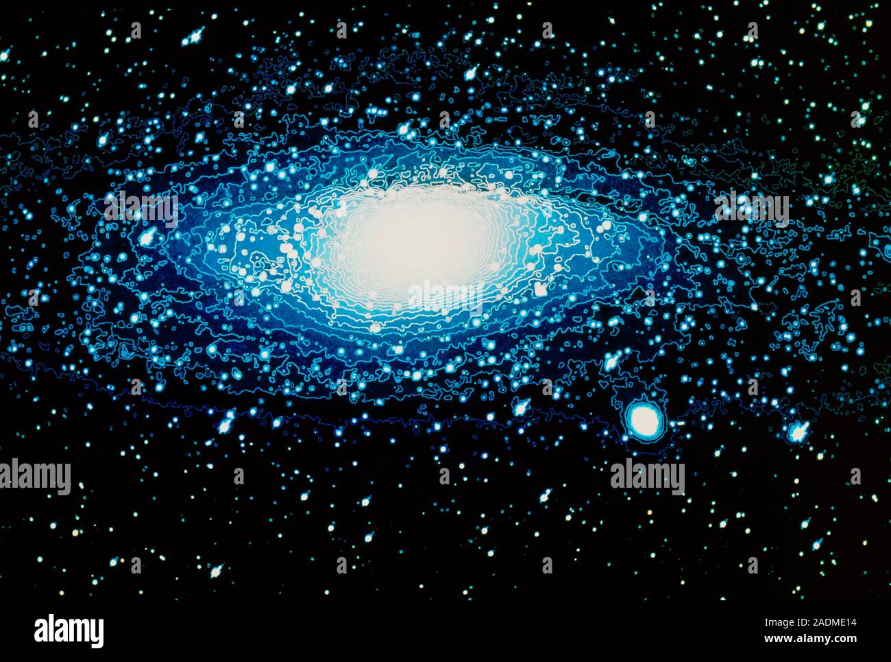 Great Andromeda Galaxy. Optical image of the Great Andromeda Galaxy ...