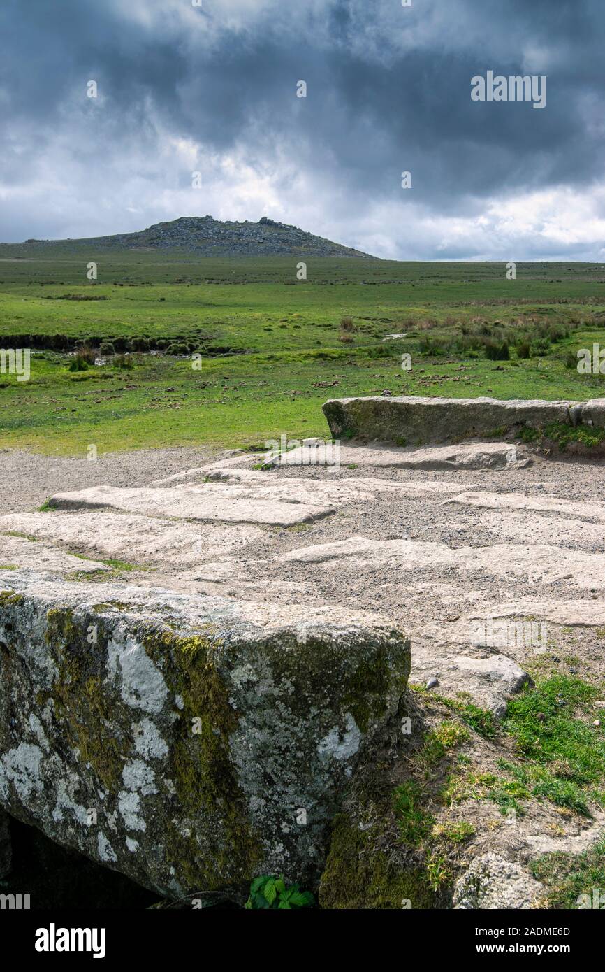 View of Rough Tor in Cornwall, England, UK Stock Photo - Alamy