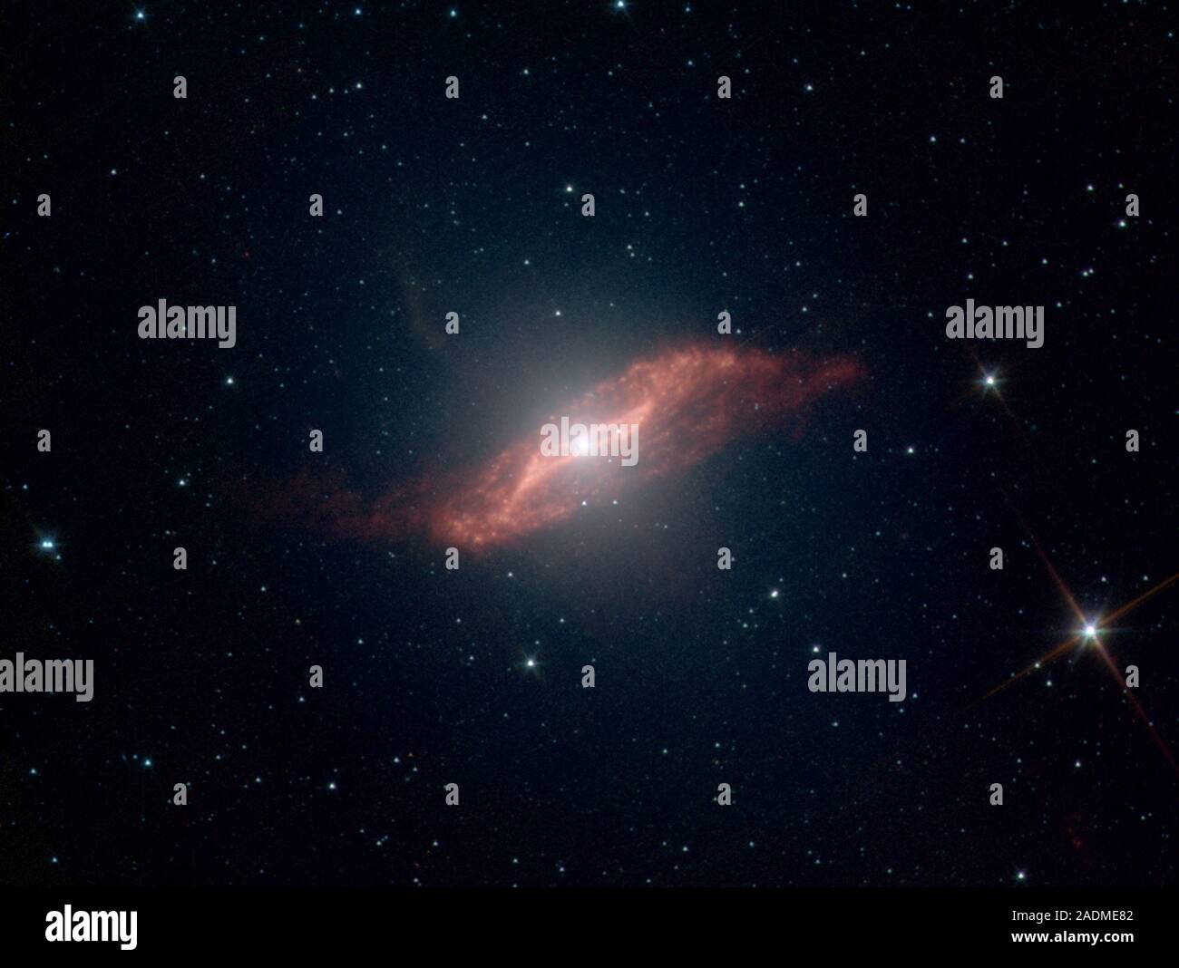 Centaurus A galaxy (NGC 5128), infrared image from the Spitzer Space ...