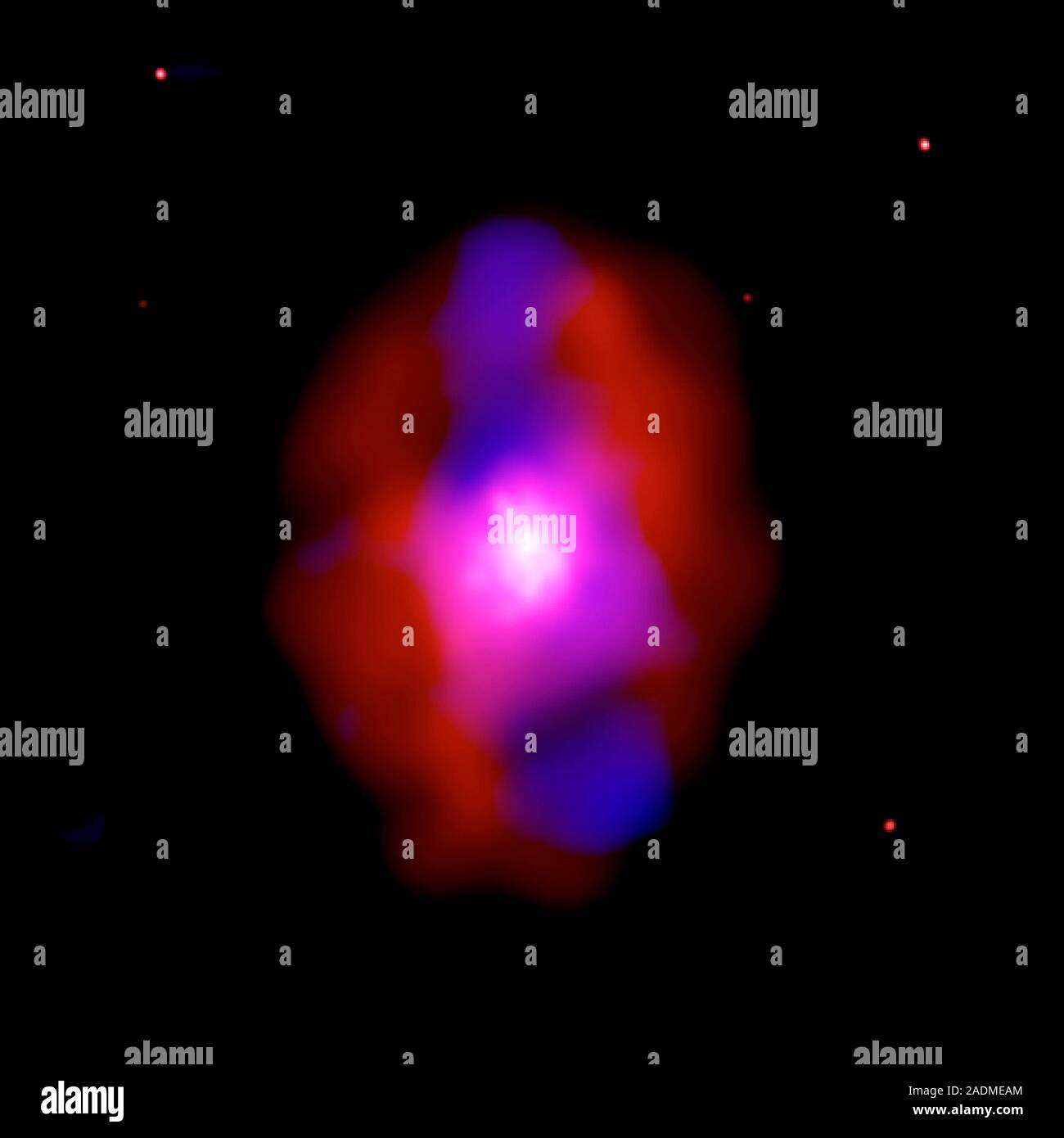 Powerful eruption in galaxy cluster MS 0735, composite radio and ...