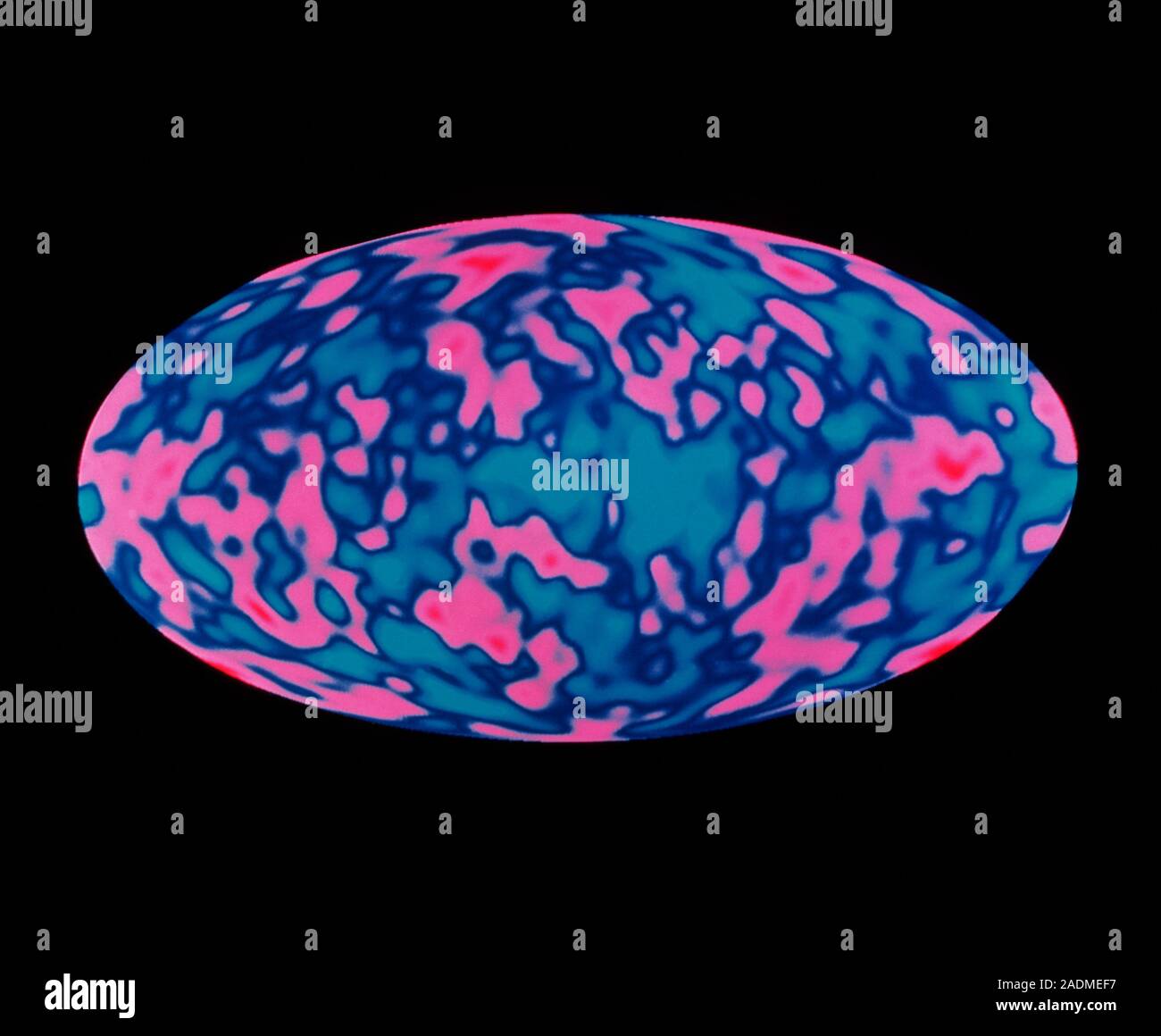 Echoes of the early Universe. False-colour microwave map of the whole ...