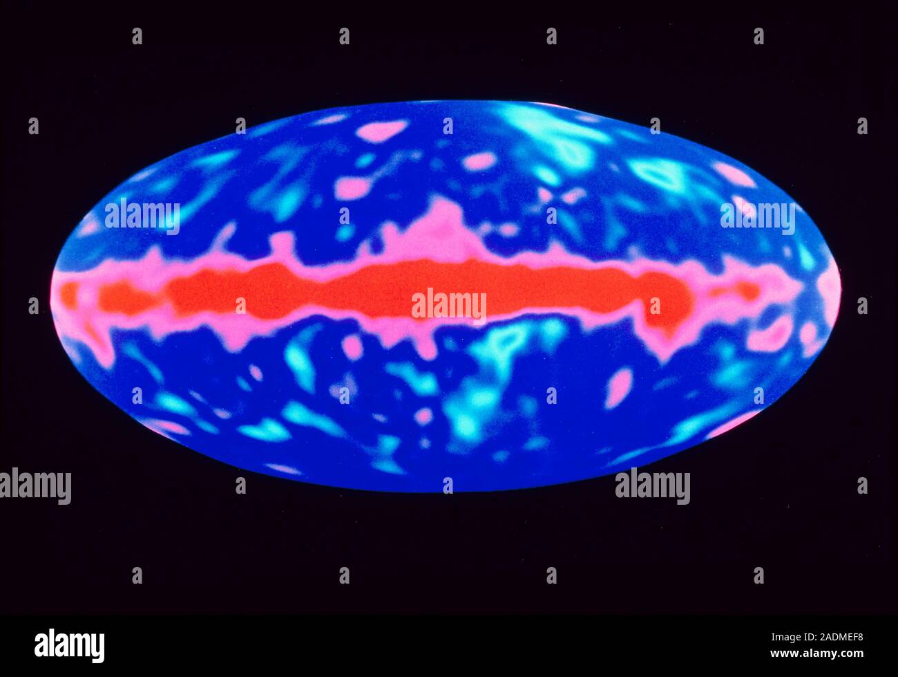 Echoes of the early Universe. False-colour microwave map of the whole ...