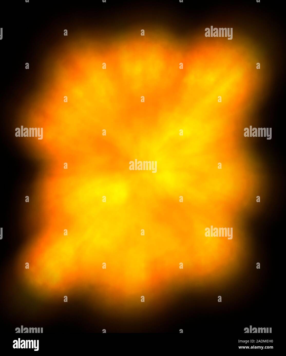 Big Bang. Computer artwork depicting the Big Bang, the huge explosion ...